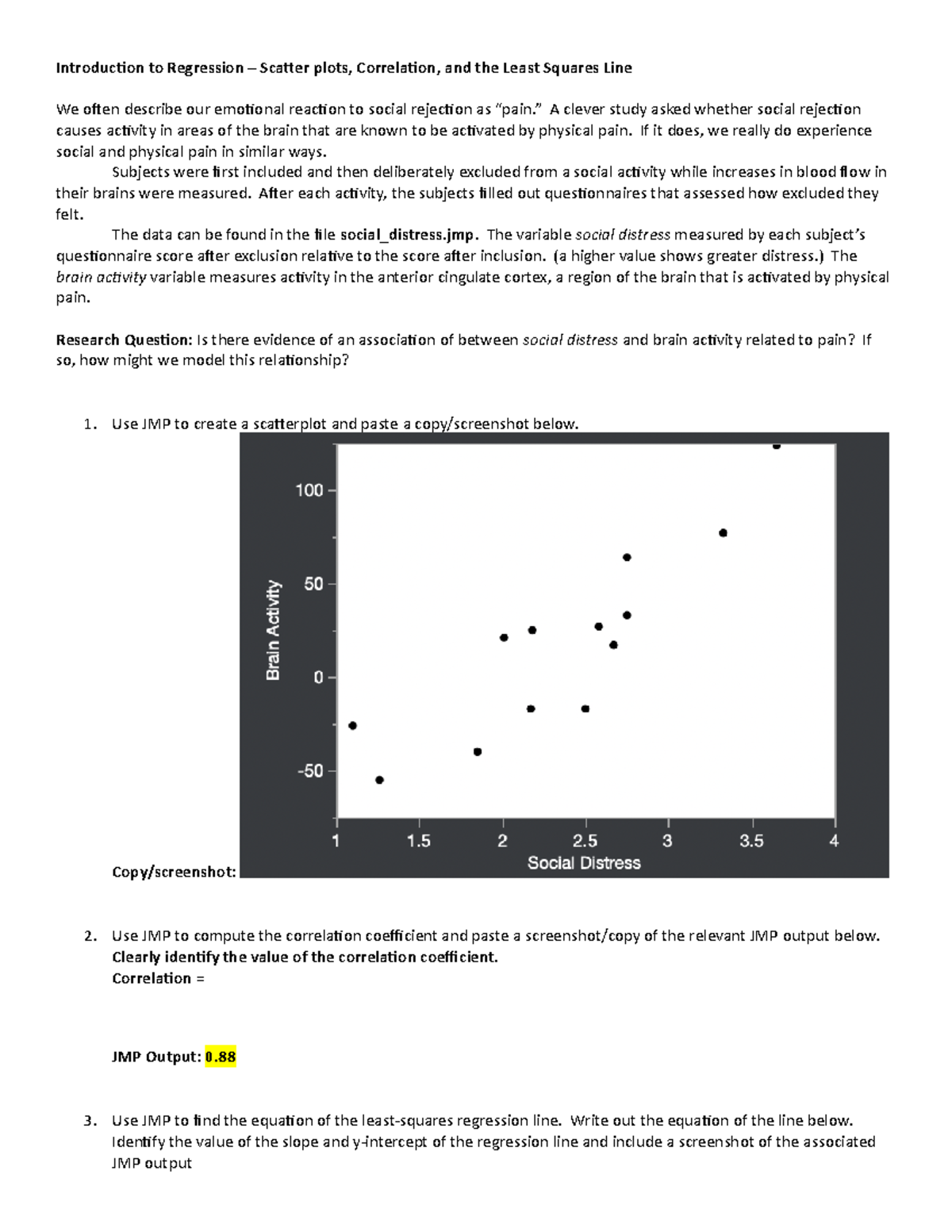 Module 2 Computer Homework - Introduction to Regression – Scatter plots ...