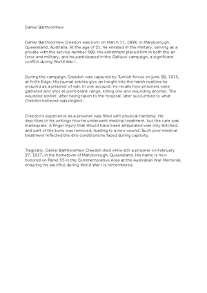 Yr 9 WW1 Source Analysis Assessment - WW1 Life in the Trenches - Source ...