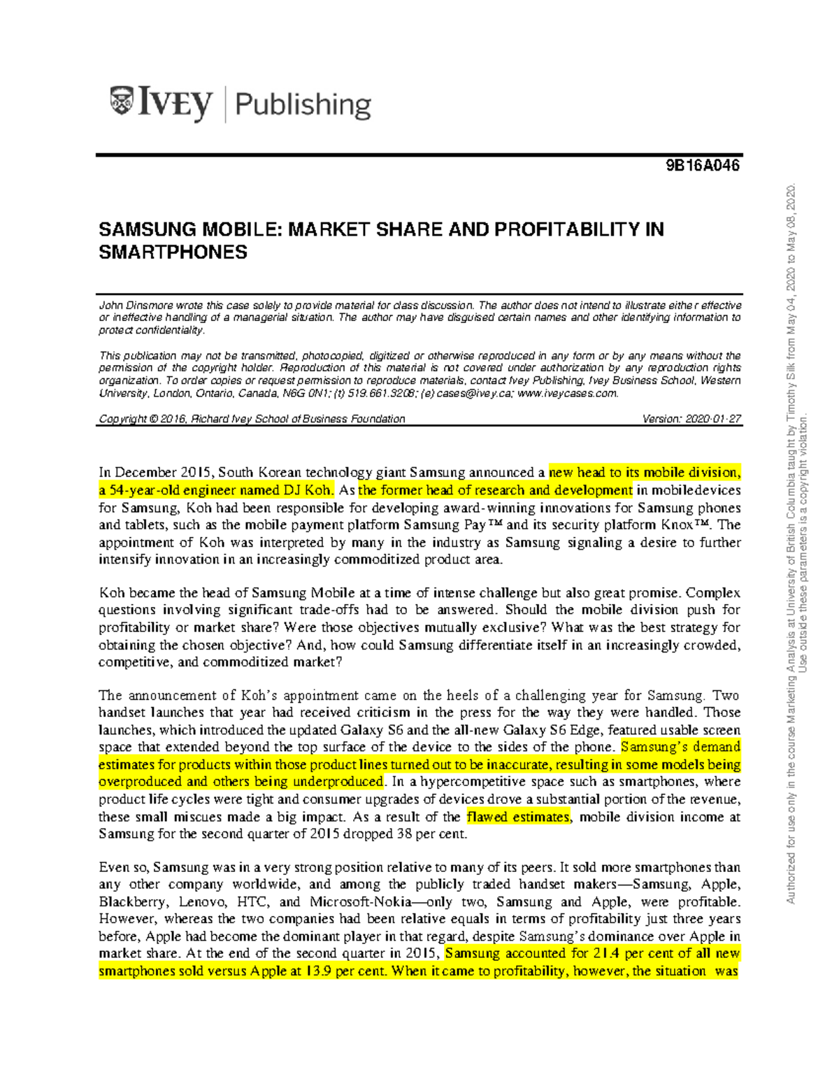 Samsung Mobile Case - Tim Silk - 9B16A SAMSUNG MOBILE: MARKET SHARE AND ...