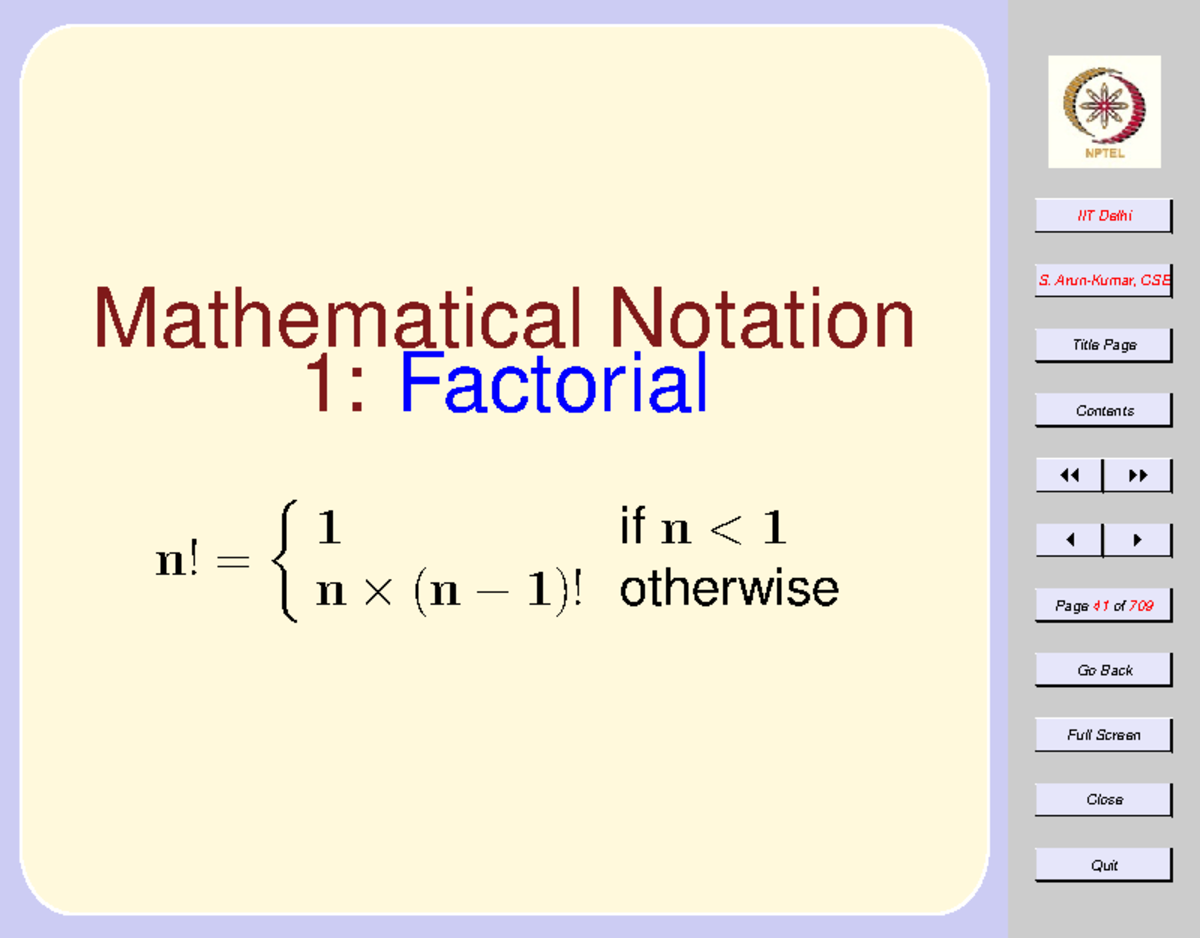 Introduction to Computer Science-5 - S. Arun-Kumar, CSE Title Page ...
