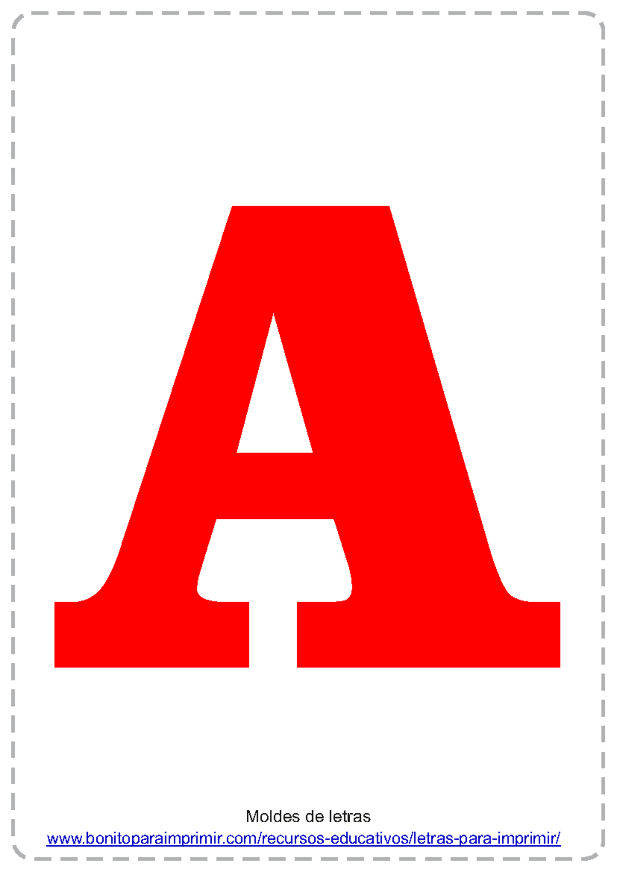 Letras para imprimir de color rojo - LEIP - A Moldes de letras BBB ...