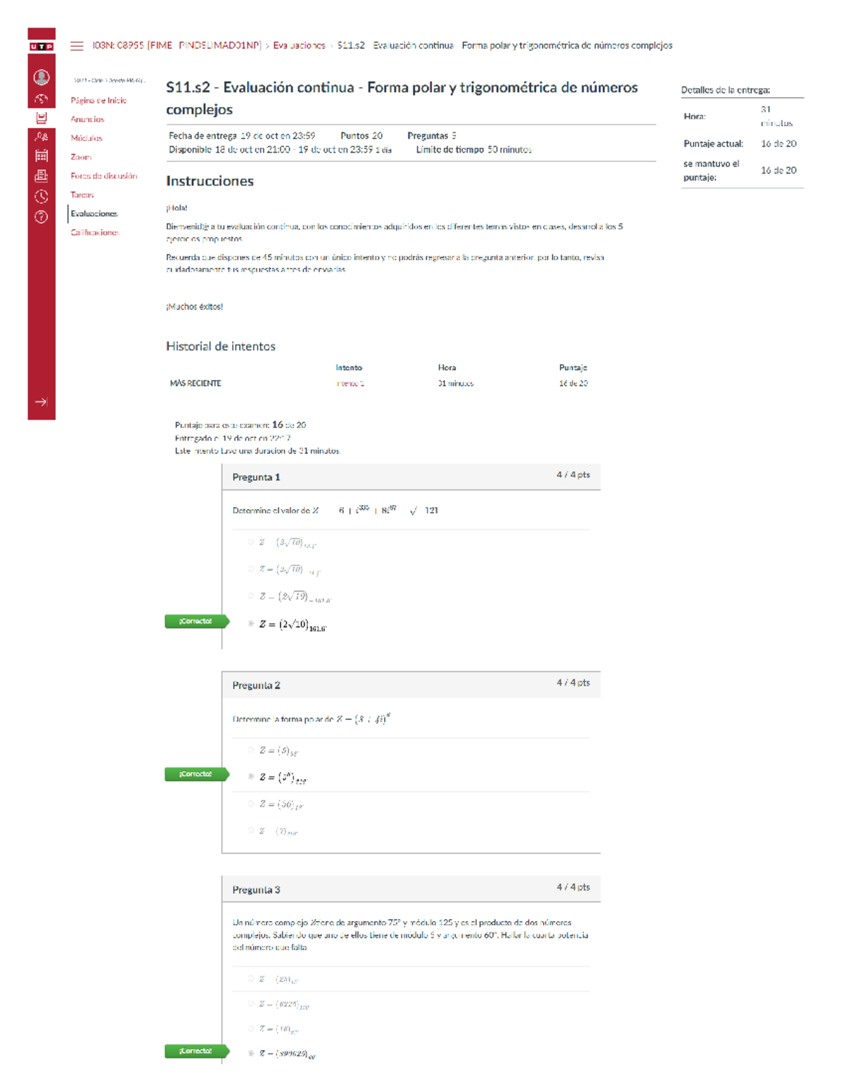 S11.S2 - Evaluación Continua - Forma Polar y trigonométrica de números complejos - Studocu