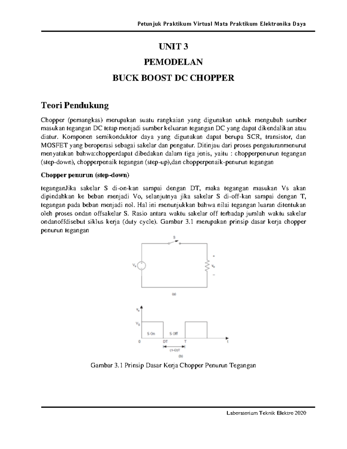 UNIT 3 Buck Boost DC Chopper - UNIT 3 PEMODELAN BUCK BOOST DC CHOPPER ...