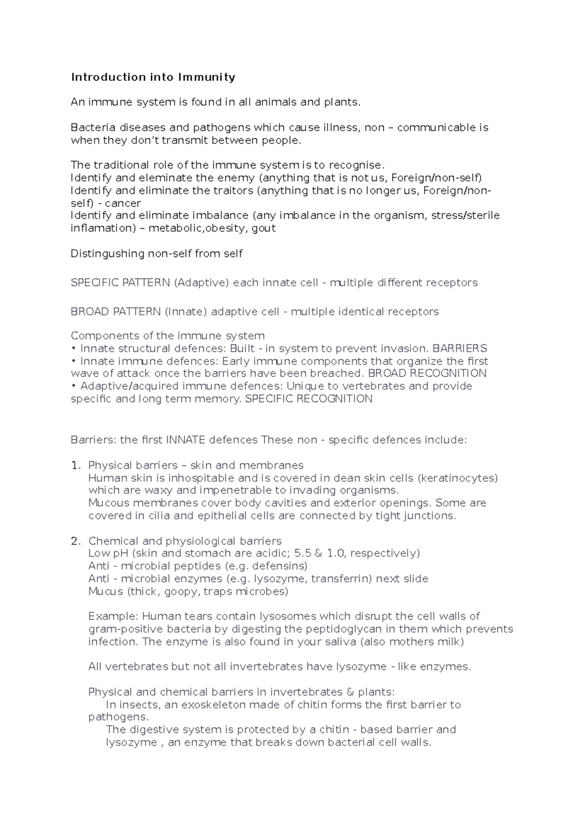 Introduction into Immunity - Bacteria diseases and pathogens which ...