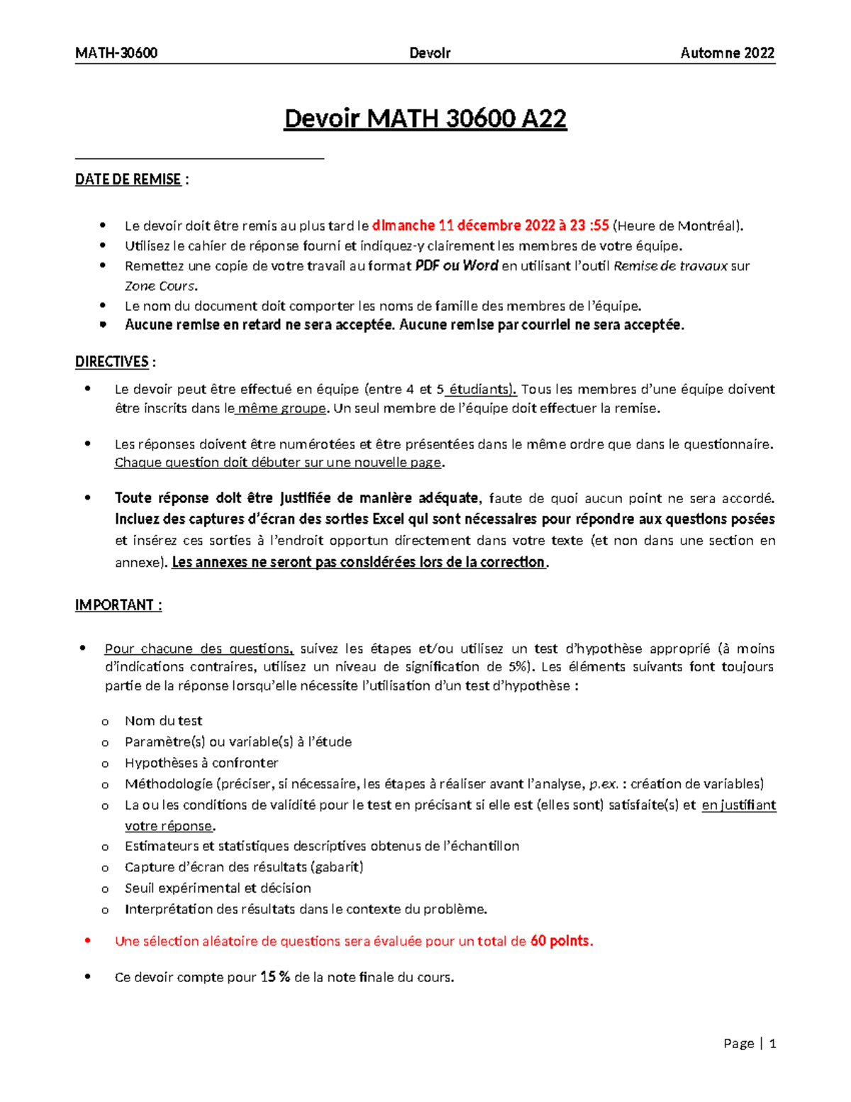 Devoir 30600-A22-énoncé - Devoir MATH 30600 A DATE DE REMISE : Le ...