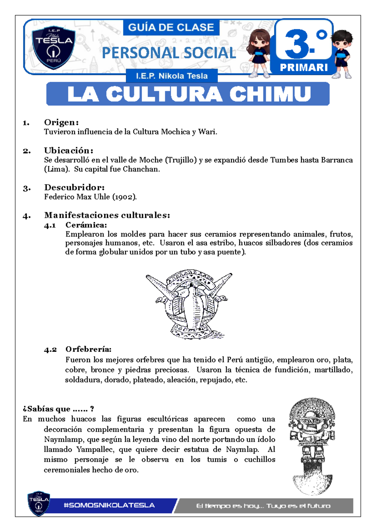 La-Cultura-Chimu - CULTURA CHIMU FICHA - Origen: Tuvieron influencia de la Cultura Mochica y ...