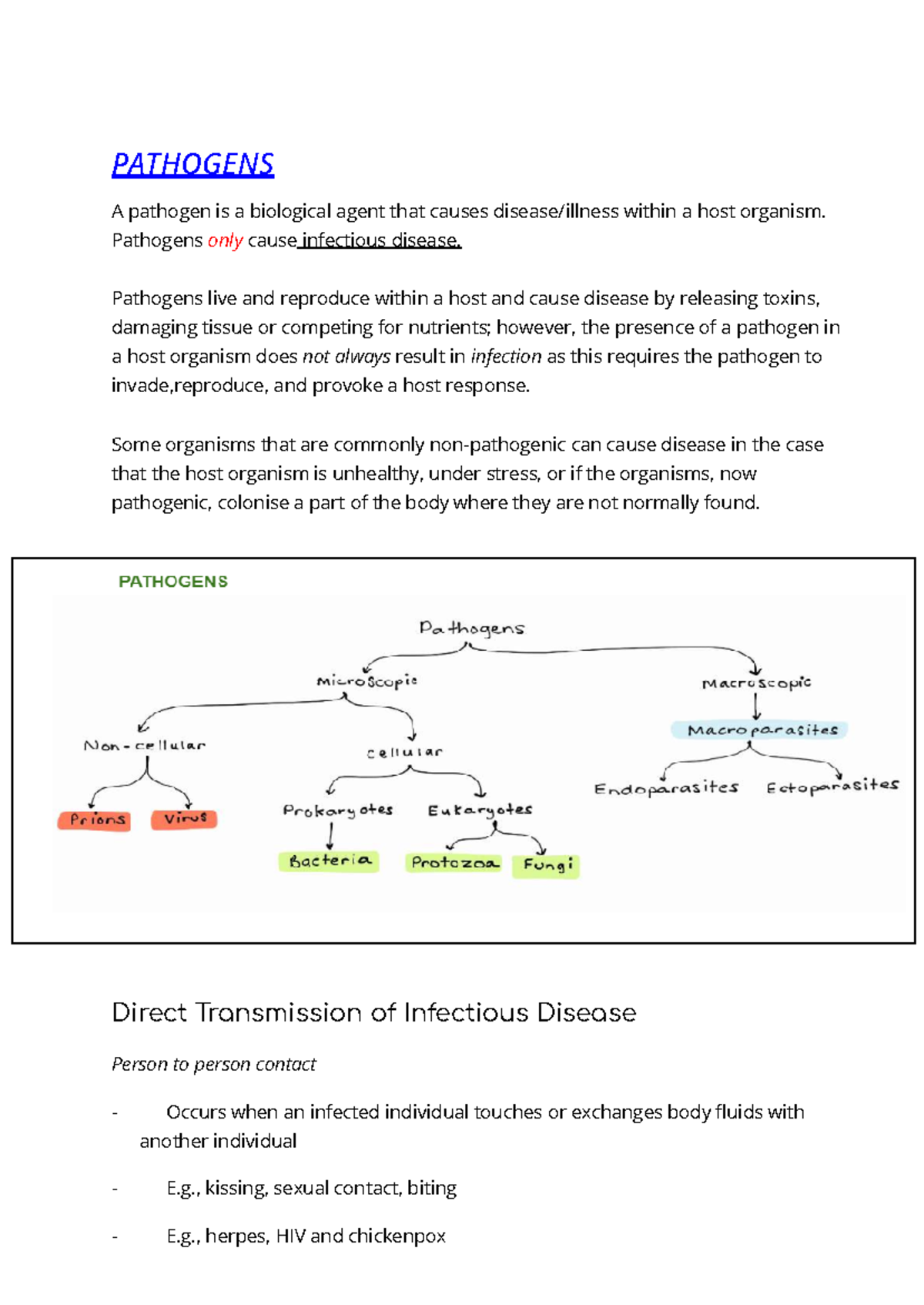 Infectious Disease Module 7 - PATHOGENS A pathogen is a biological ...