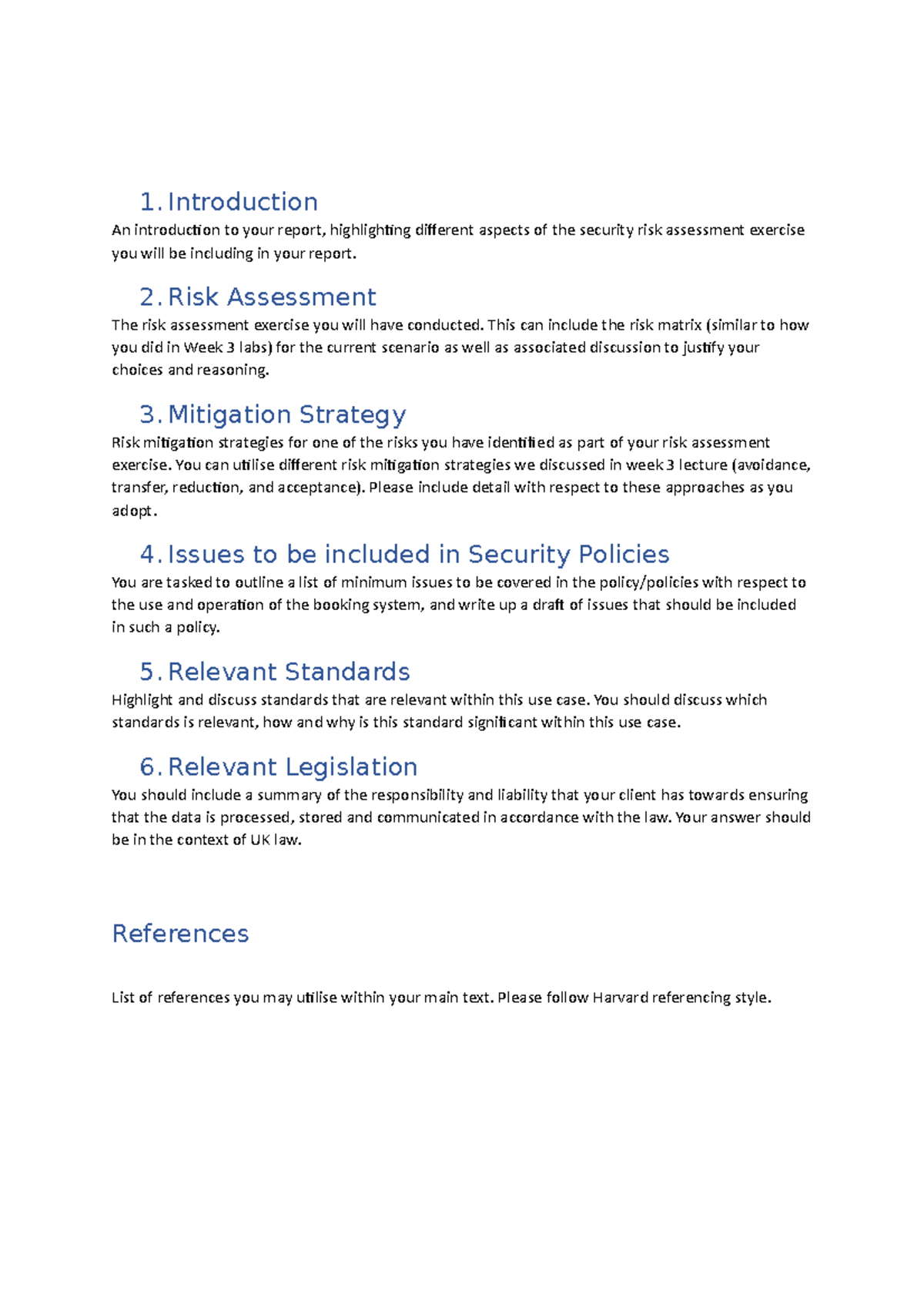 Template - Good grade - 1. Introduction An introduction to your report ...