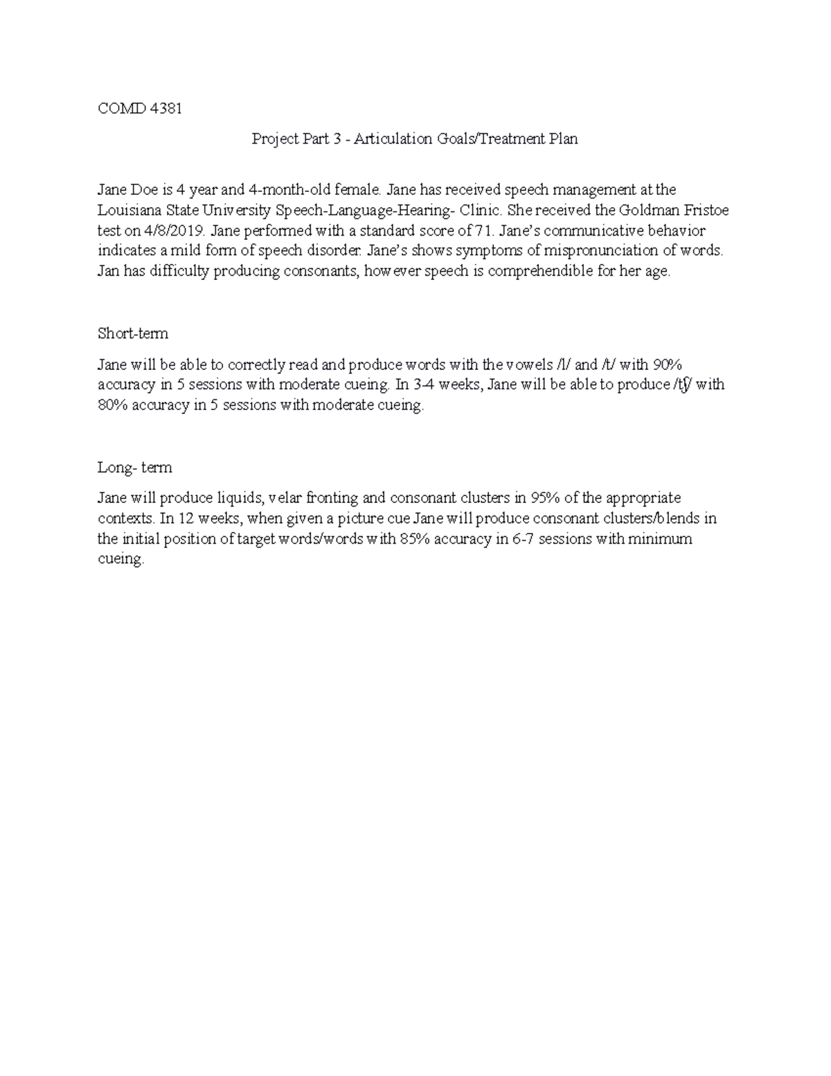Project Part 3 4381 Transcripts For Notes To Have An Easier Way To
