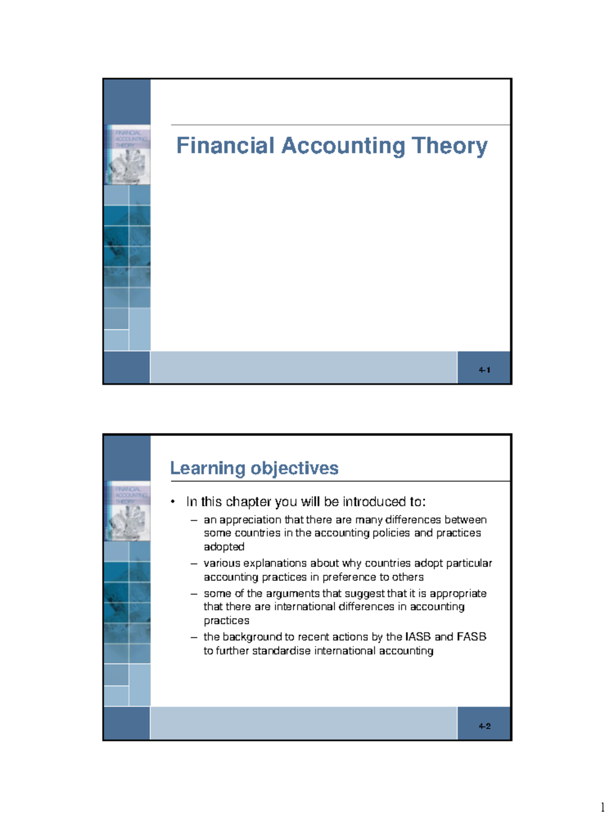 Accounting Systems- Lecture 2 - 4- Financial Accounting Theory 4 ...