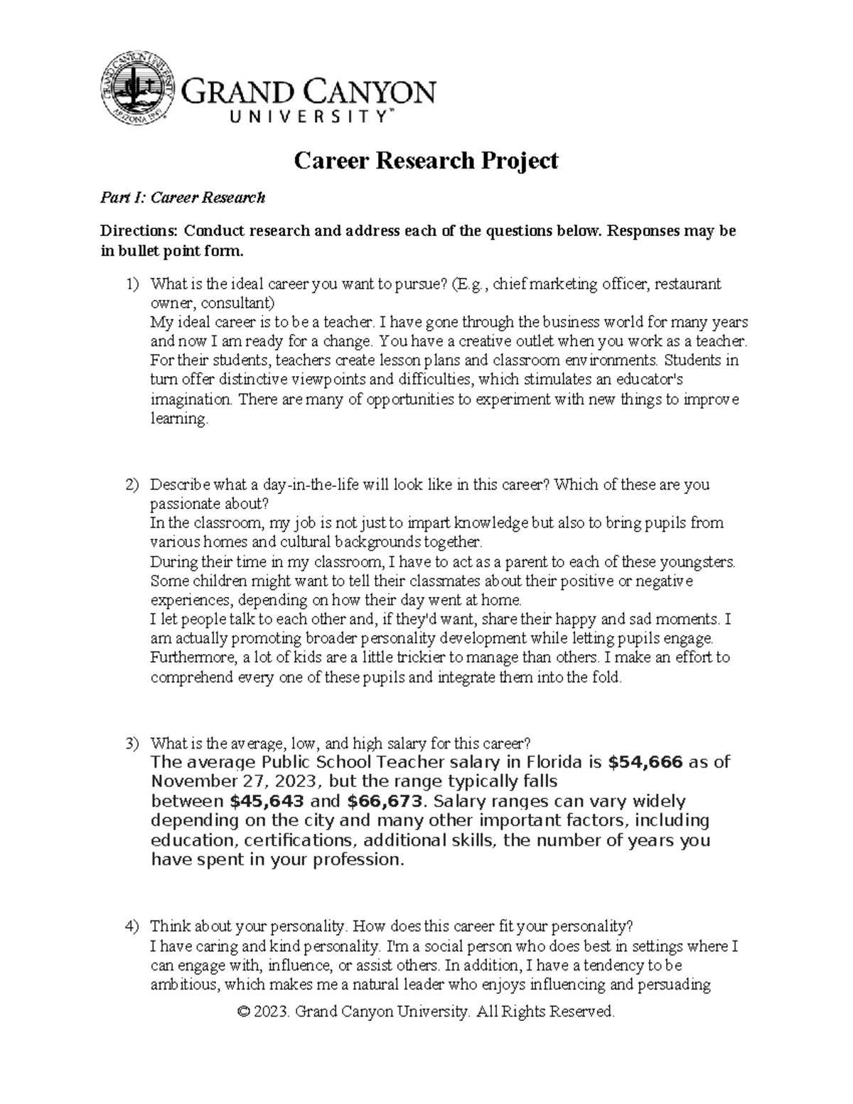 MKT-315-RS-T8-Career-Research-Project 3 - Career Research Project Part ...