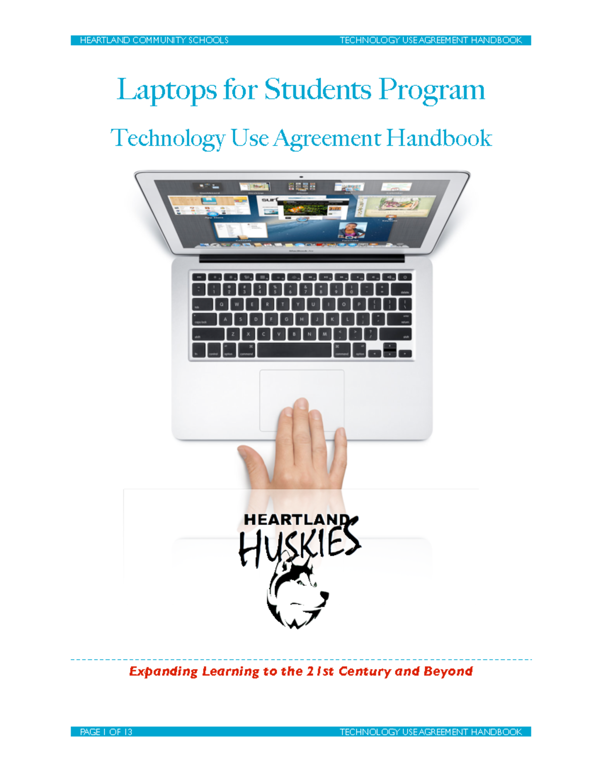 Laptop Policy and Procedures Handbook - HEARTLAND COMMUNITY SCHOOLS ...
