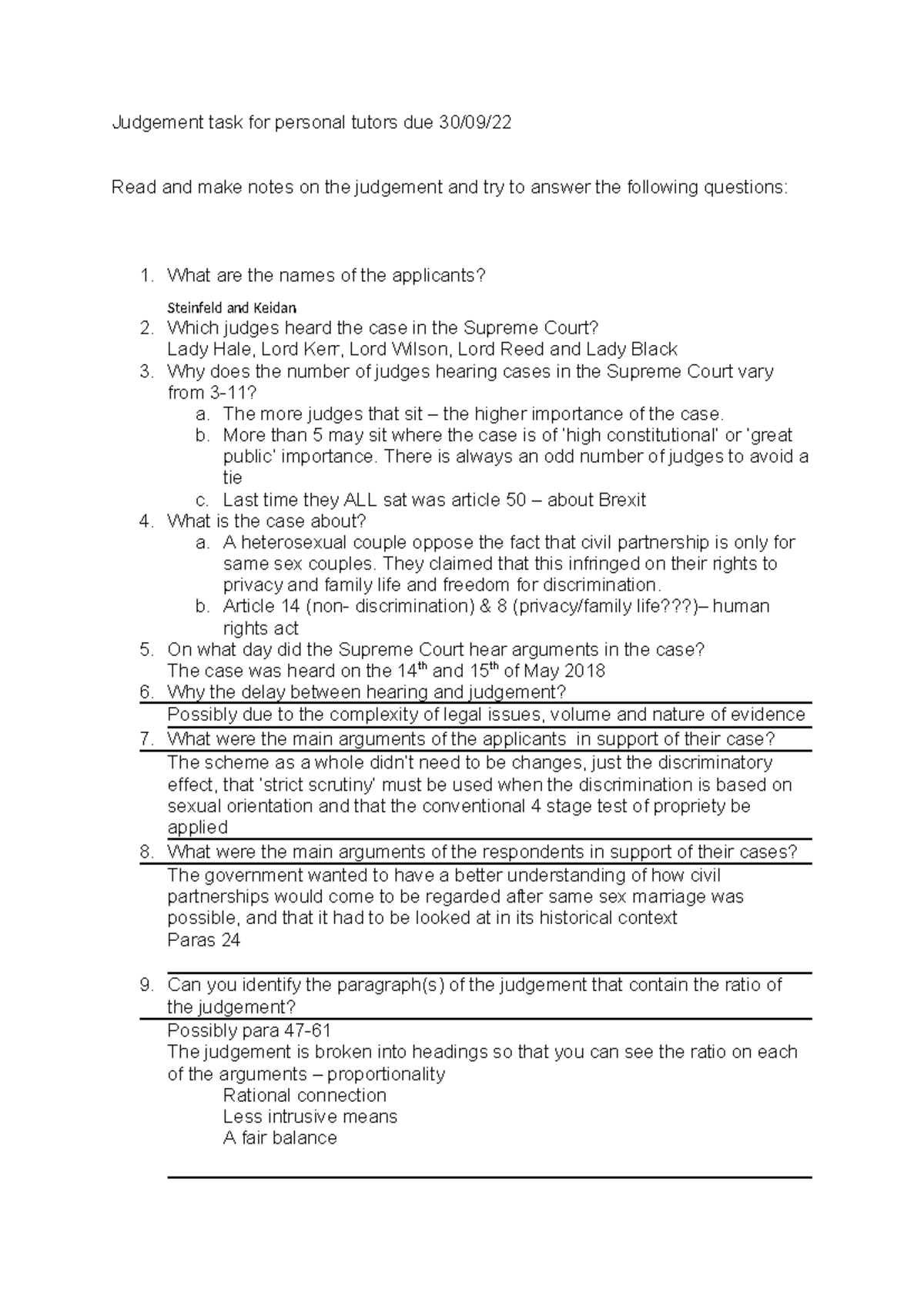 Judgement task for sem - Judgement task for personal tutors due 30/09 ...