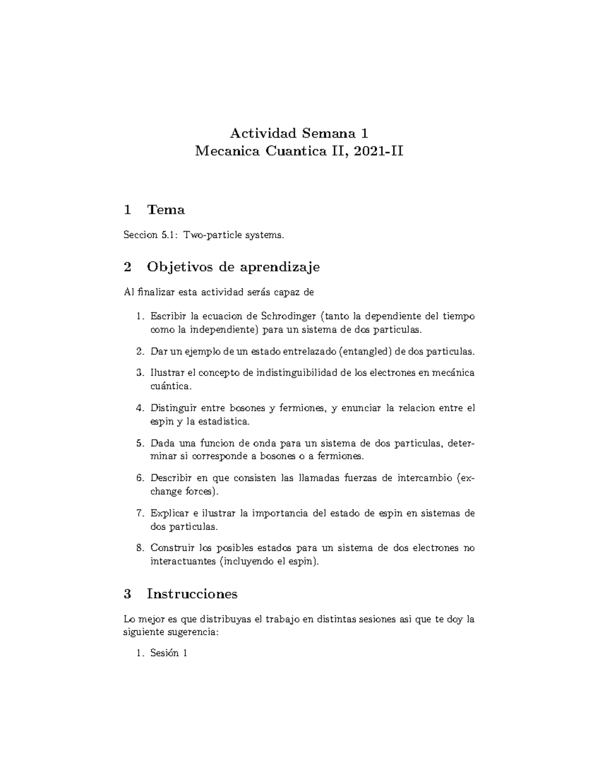 Actividad 1 - Ejercicios dejado en clase. - Actividad Semana 1 Mecanica ...