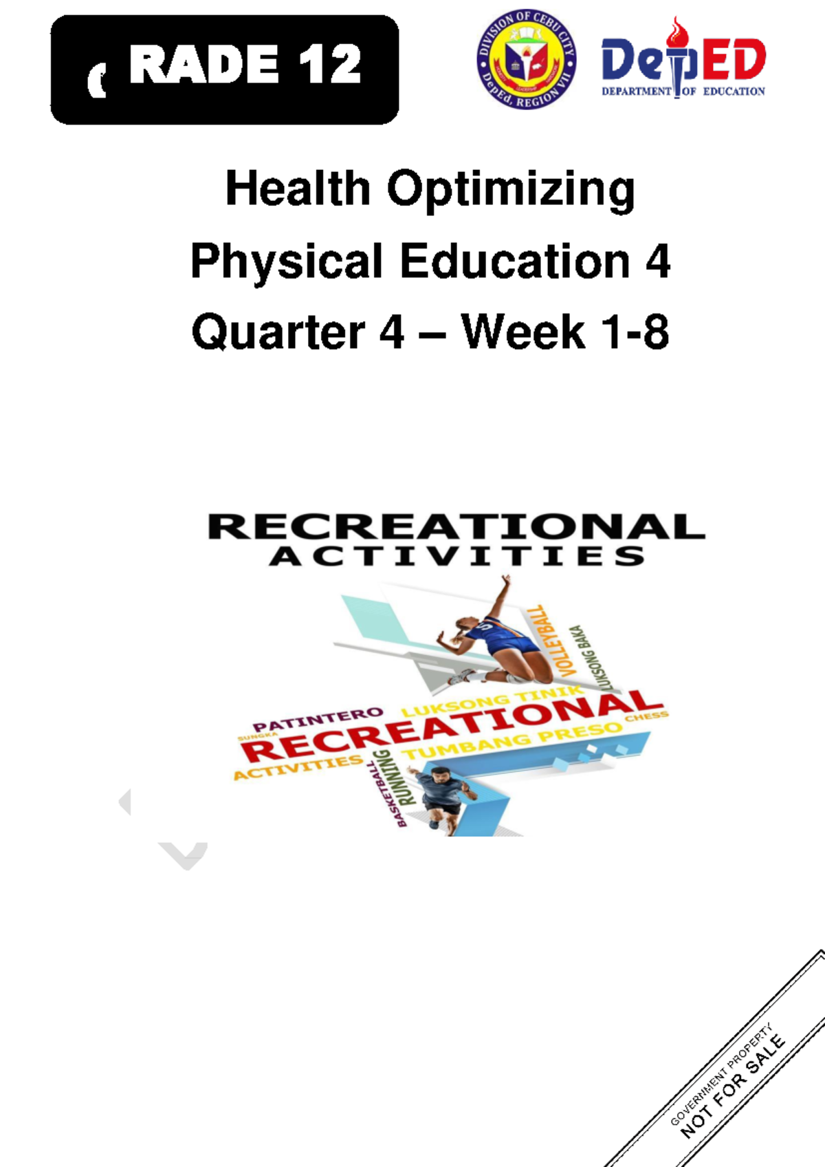 PE 4 Q 4 Final Copy - PEH - Health Optimizing Physical Education 4 ...