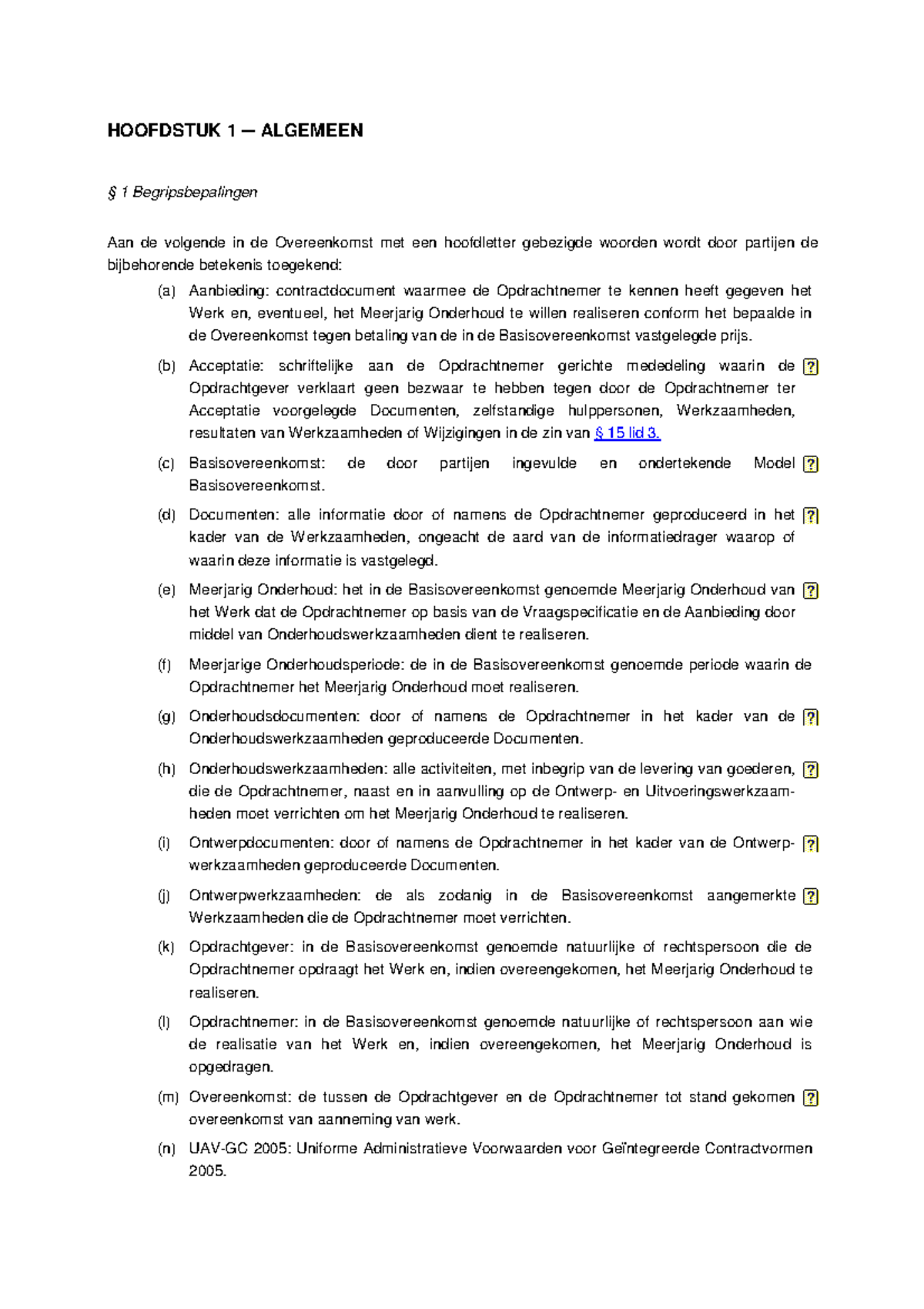 Uav-gc 2005 print - HOOFDSTUK 1 ALGEMEEN § 1 Begripsbepalingen Aan de ...
