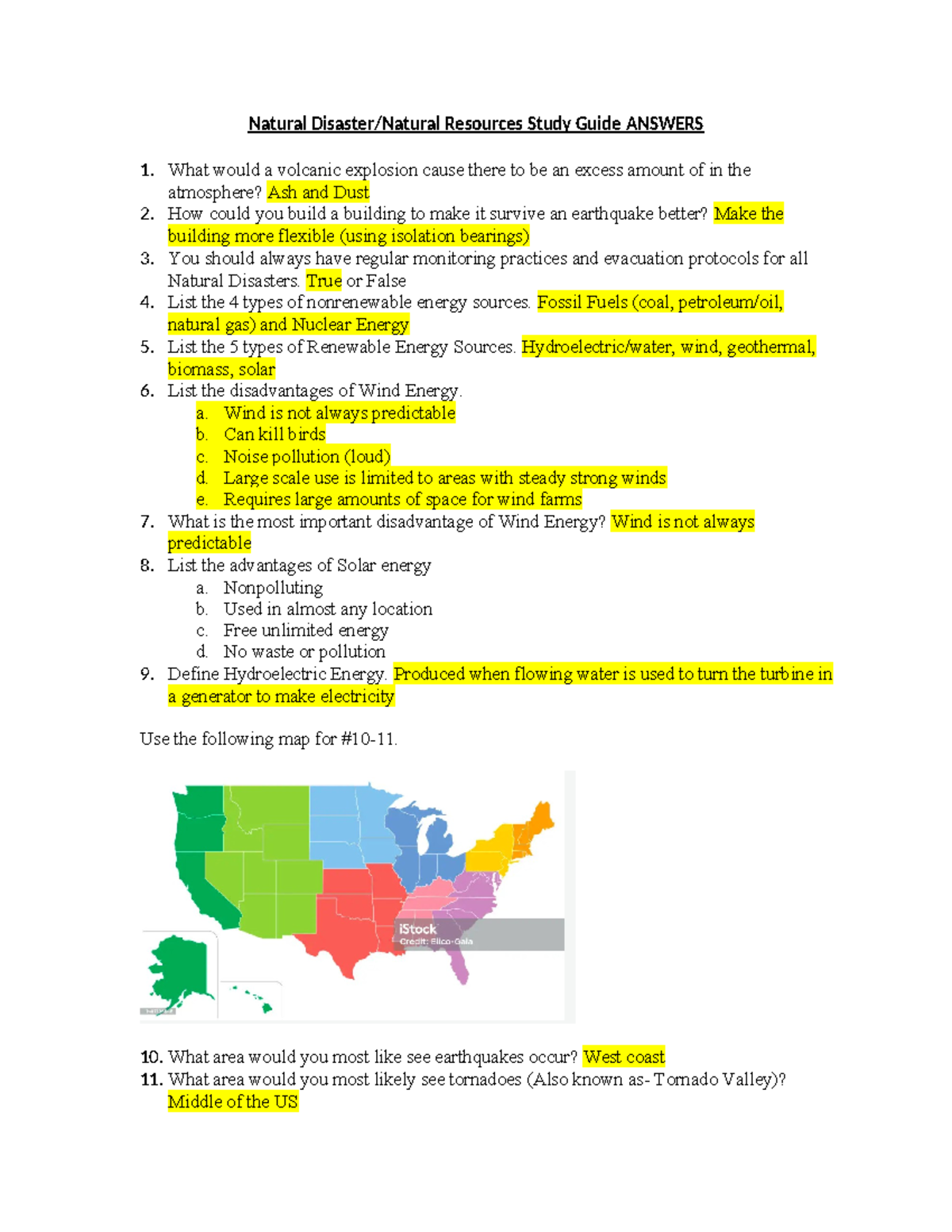 23-24 Natural Disaster Natural Resources Study Guide Answers - Natural ...