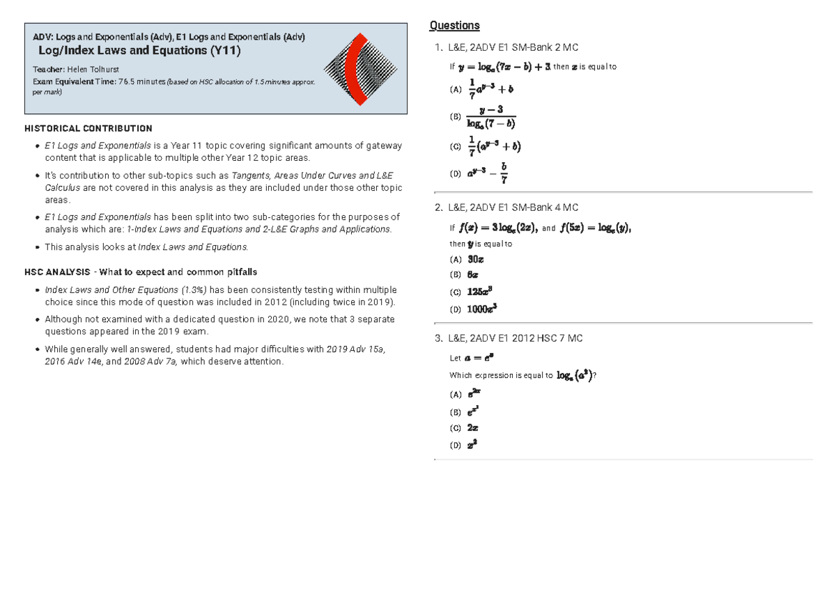 E1 Logs And Index Laws And Equations ADV Logs And Exponentials Adv e1-logs-and-index-laws-and-equations-adv-logs-and-exponentials-adv