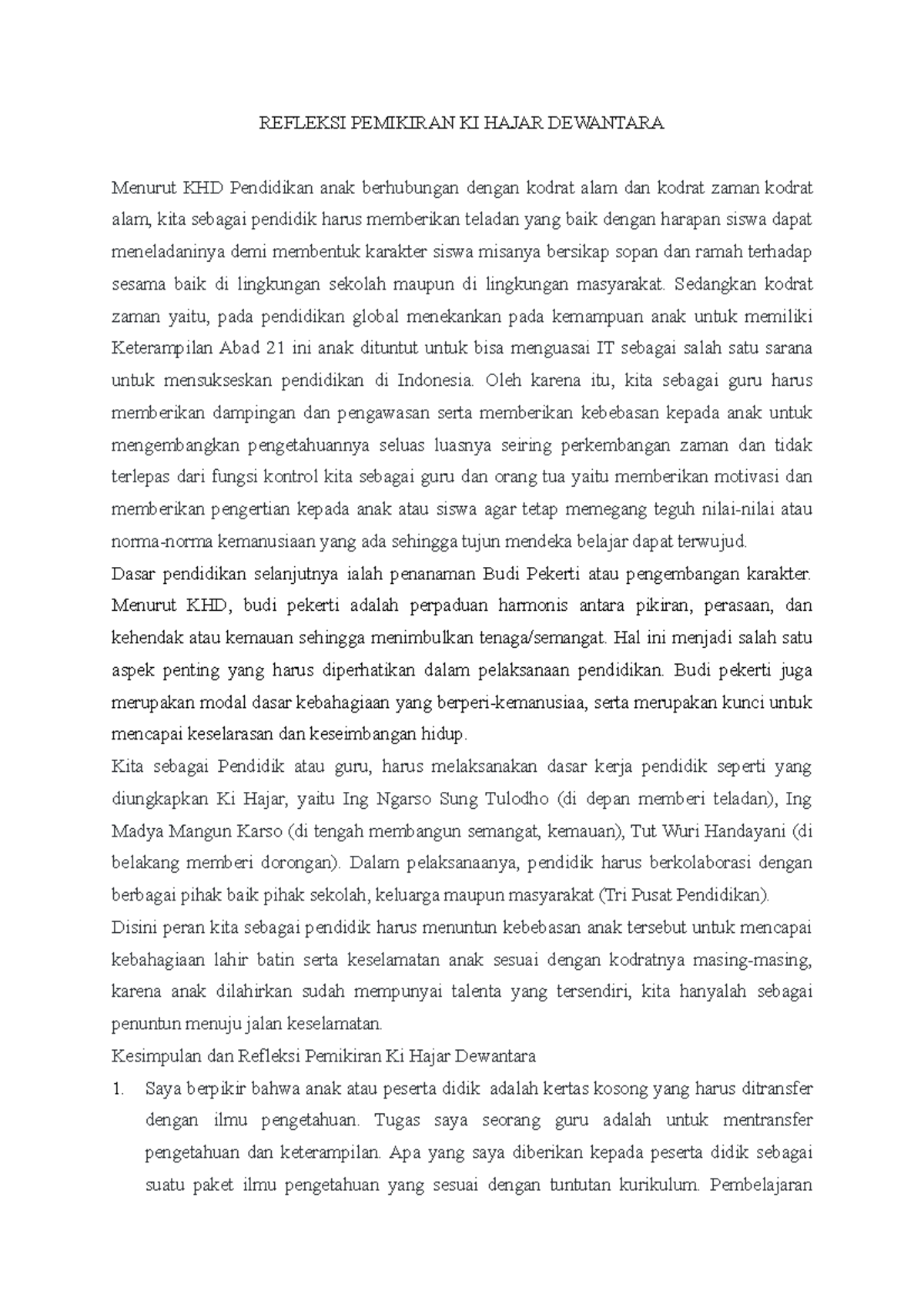 01.01.2-T2-6 Koneksi Antar Materi – Pendidikan dan Nilai Sosial Budaya - REFLEKSI PEMIKIRAN KI ...
