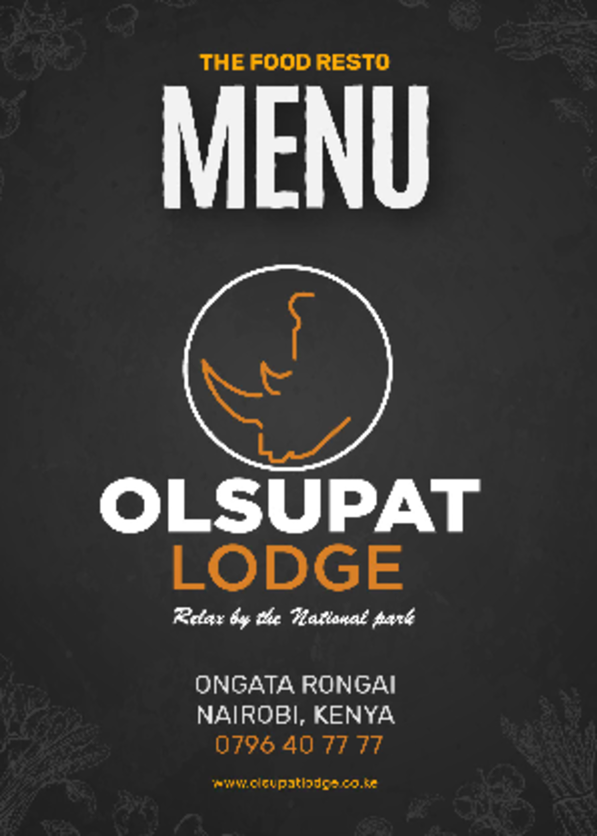 MENU Clntcopy Final - THE FOOD RESTO MENU OLSUPAT LODGE Relax the ...