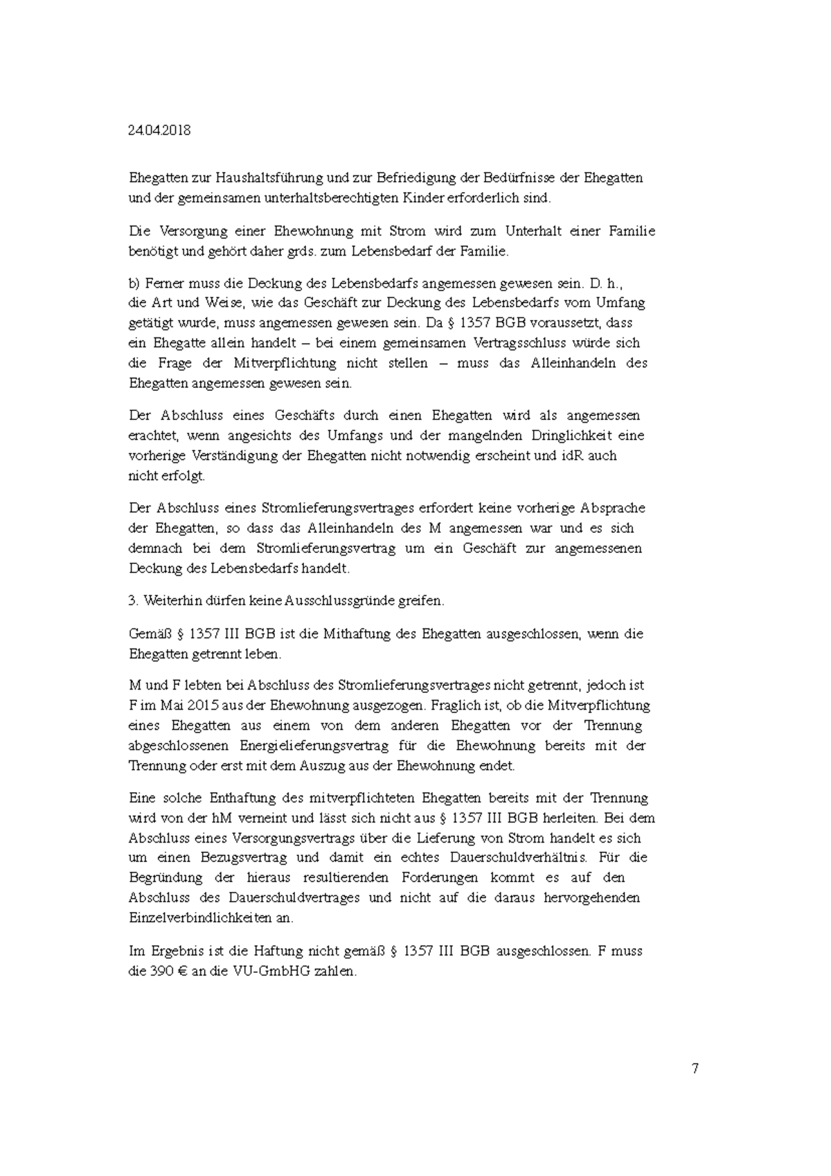 S7 - sdfgsdfg - 7 Ehegatten zur Haushaltsführung und zur Befriedigung ...
