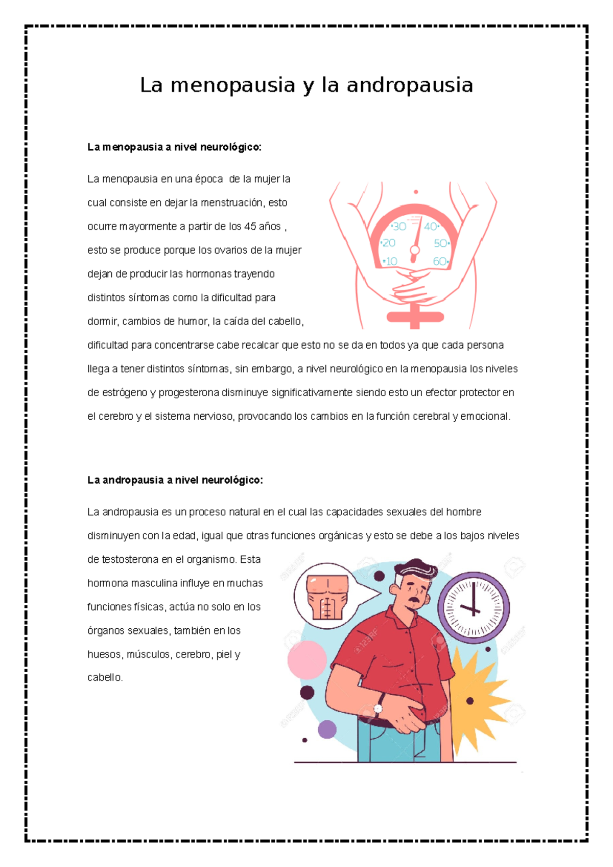 La menopausia y la andropausia - La andropausia a nivel neurológico: La ...