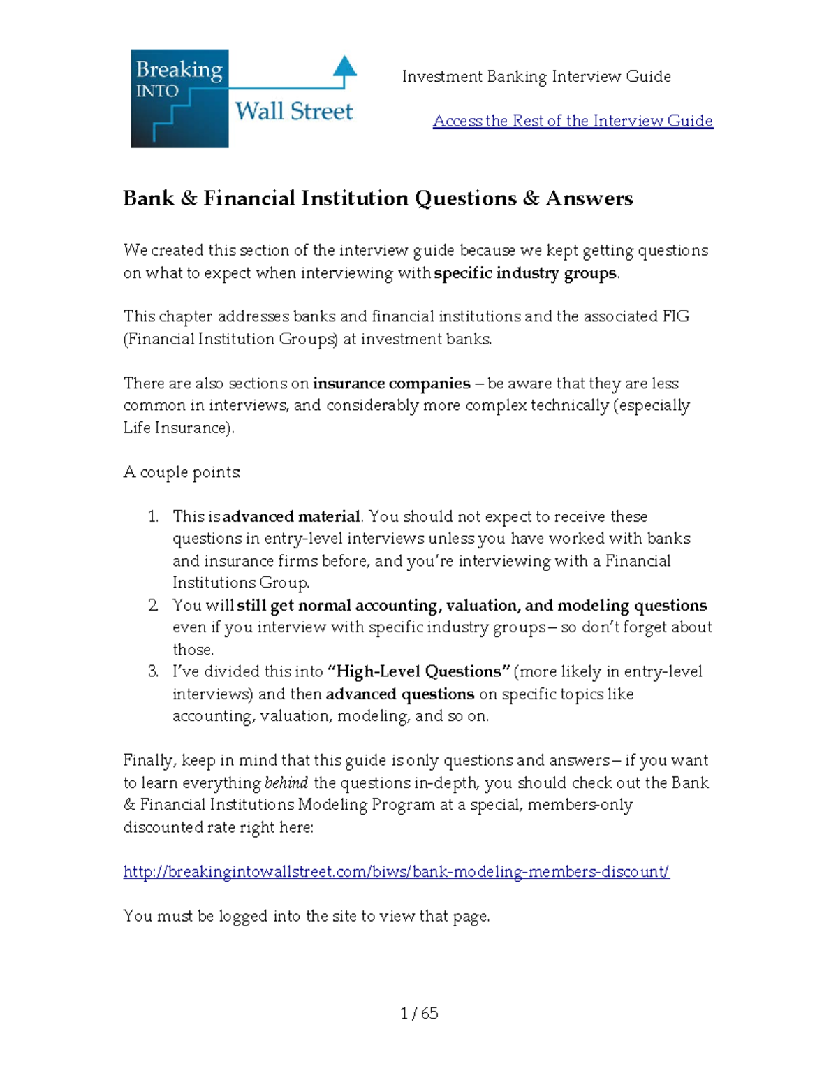 04 04 FIG Questions Answers - Access the Rest of the Interview Guide ...