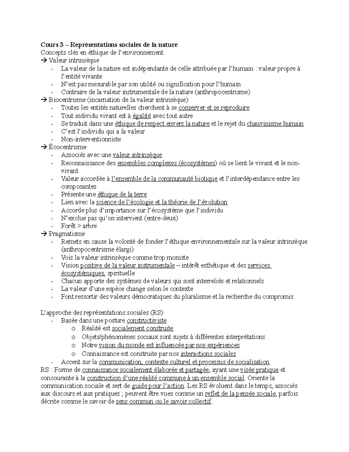 Examen final SOL2200 - Cours 3 – Représentations sociales de la nature ...