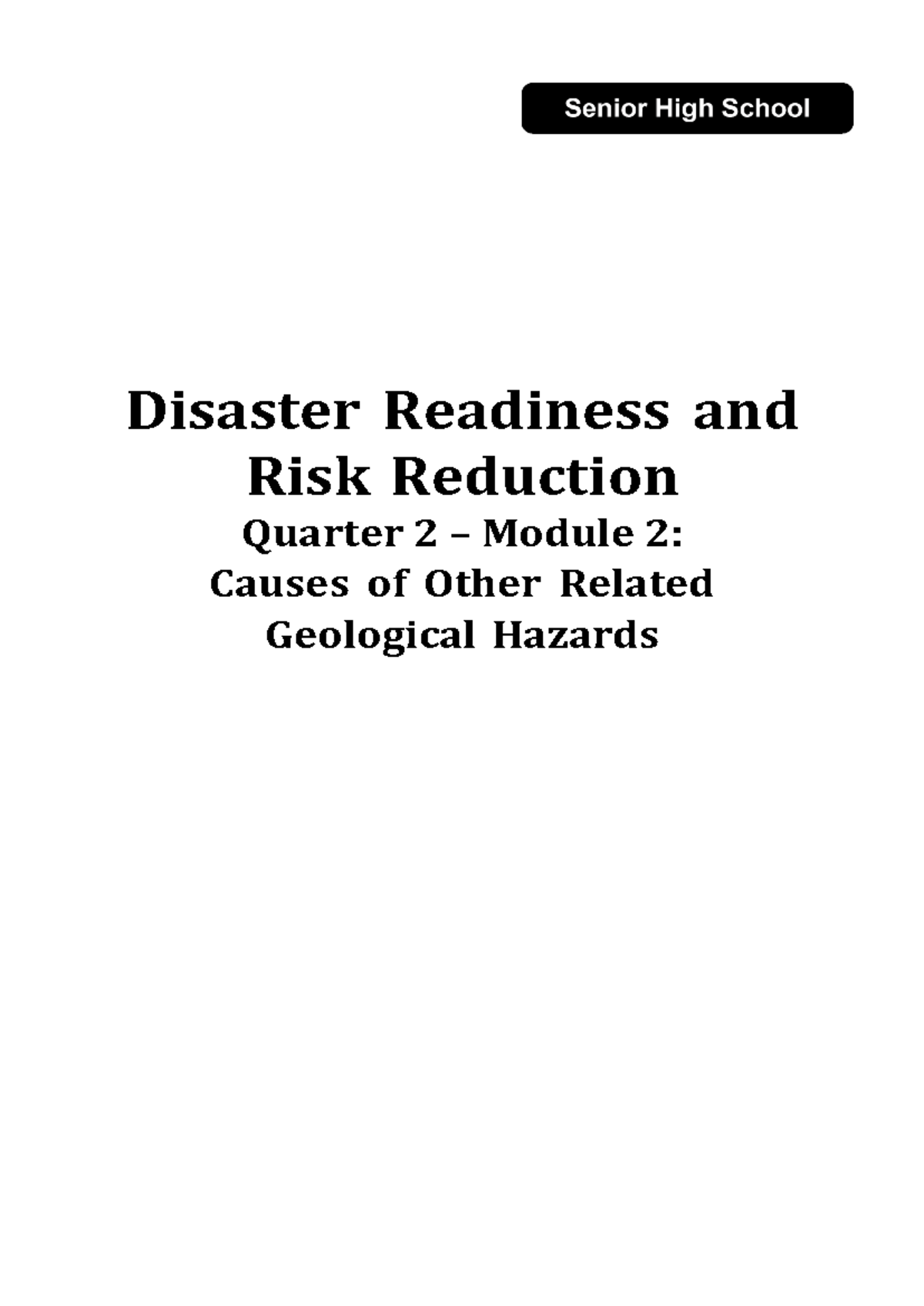 DRRR Q2 Module 2 - modular lesson - Disaster Readiness and Risk ...