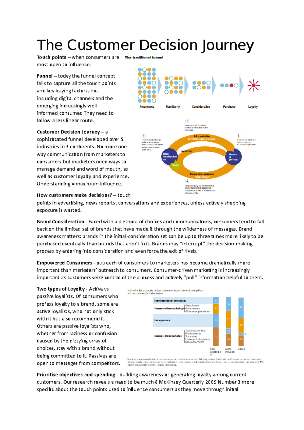 The Customer Decision Journey - Mc Kinsey - The Customer Decision ...