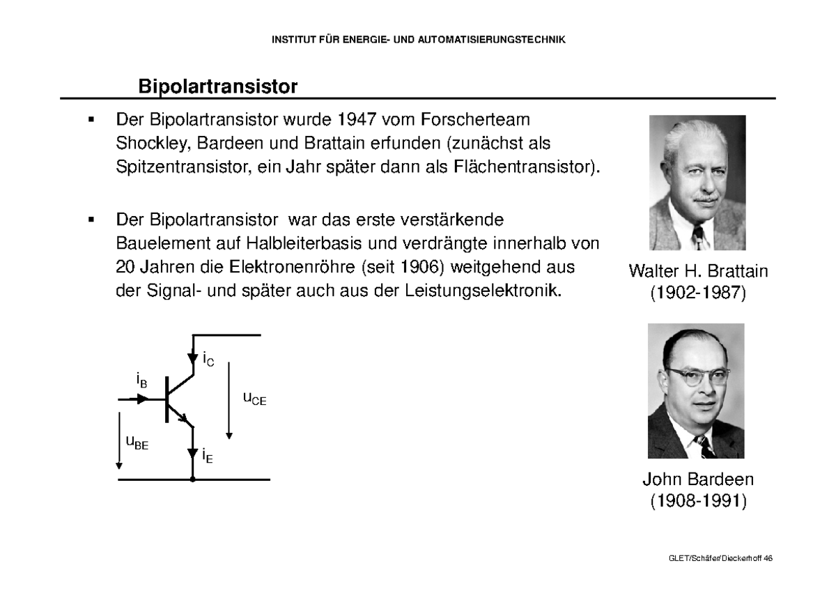 Handout GLET Folien 5 Teil2 - INSTITUT FÜR ENERGIE- UND ...