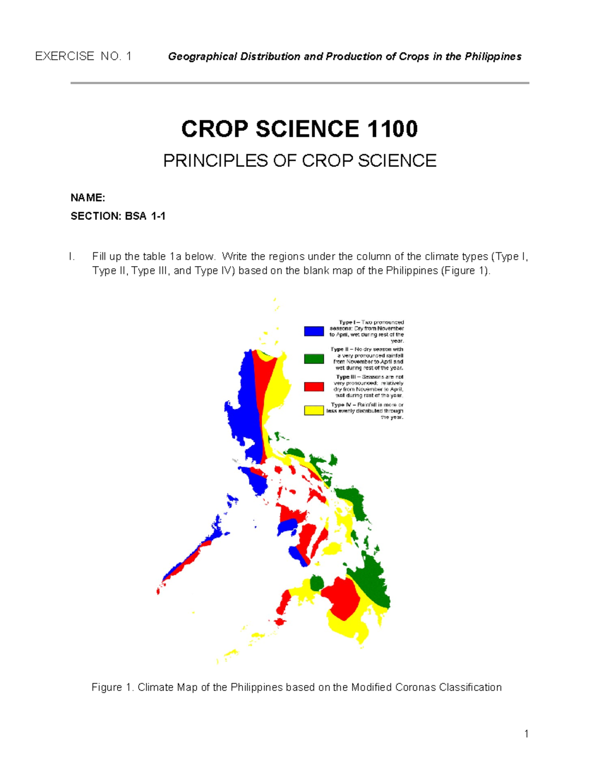 Crop Science 1100- Laboratory- Exercise-NO - CROP SCIENCE 1100 ...