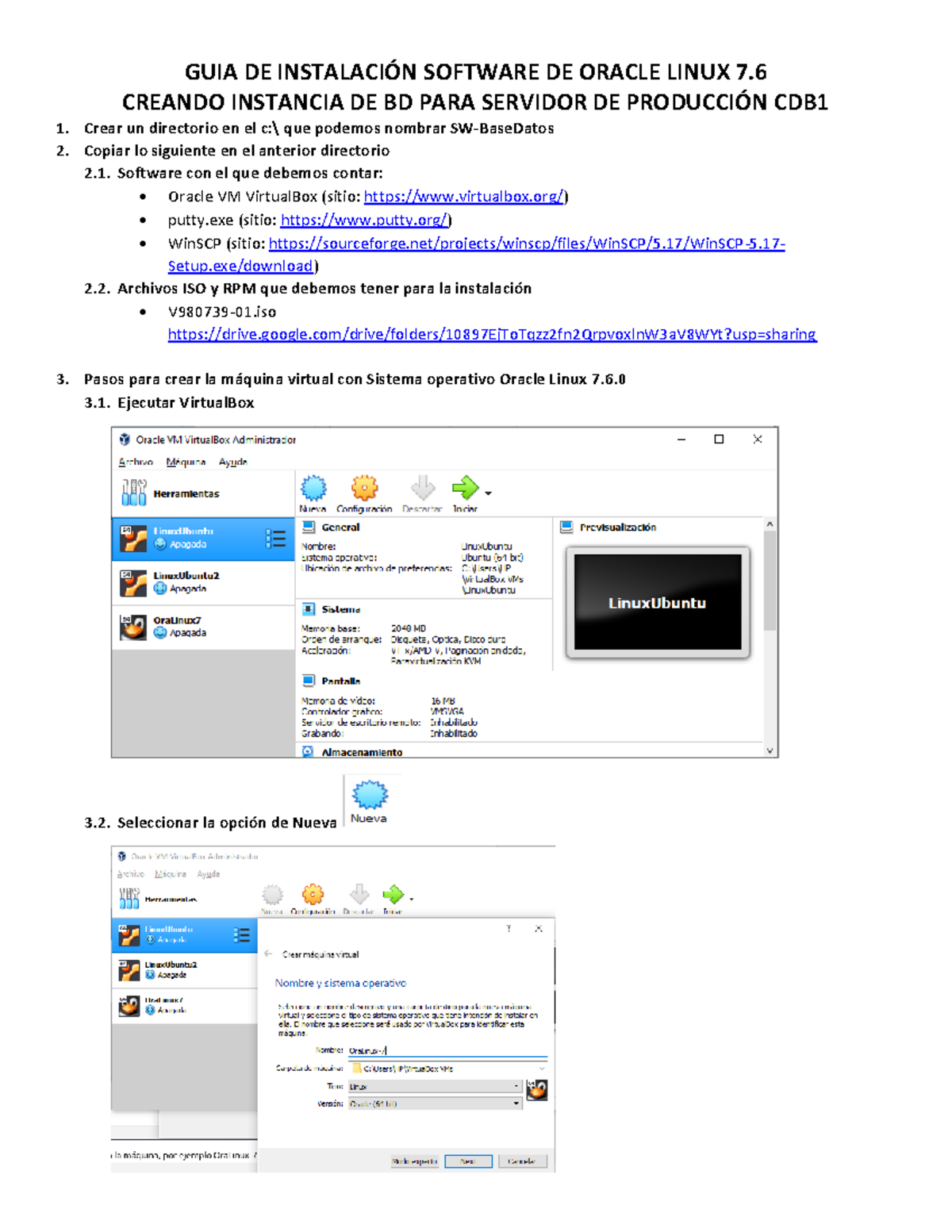 1-Guía de Instalación de SO Oracle Linux 7 y BD Oracle 12c Release 2 ...