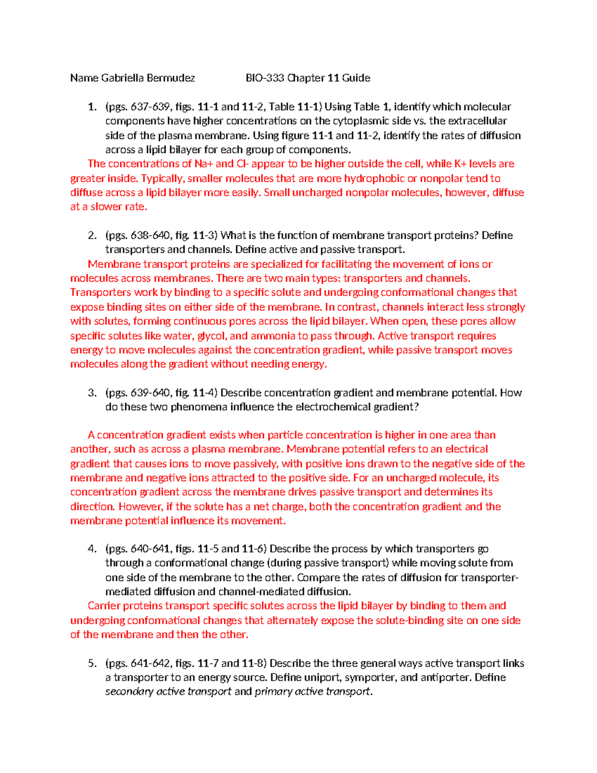 BIO-333 CH11 Guide 7e - Name Gabriella Bermudez BIO-333 Chapter 11 Guide 1. (pgs. 637-639, figs ...