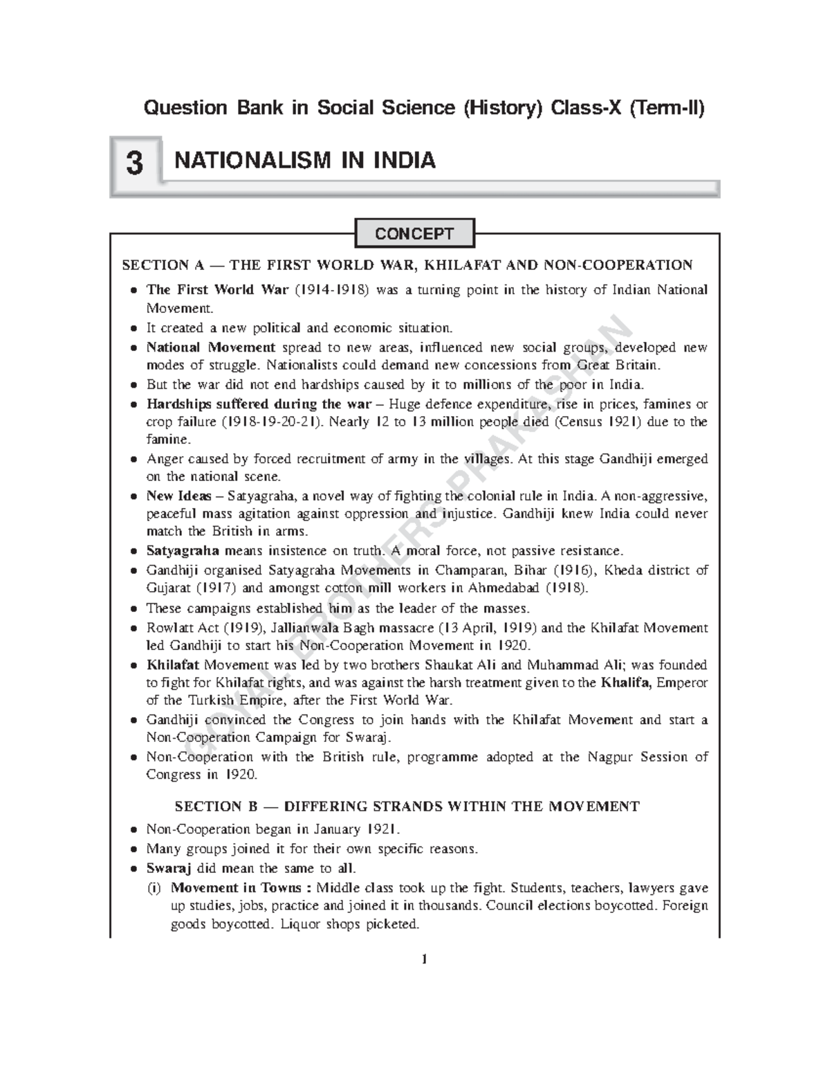 History ch 3 - Nationalism - GOYAL BROTHERS PRAKASHAN 3 NATIONALISM IN ...