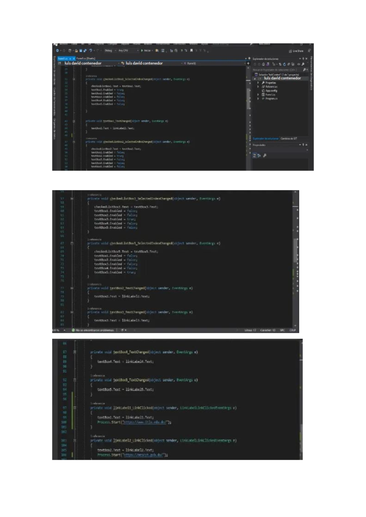 LUIS David Usando Controles Contenedores - using System;using System ...