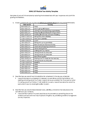 SNHU 107 Module Three Activity - Part 1 Identify the SNHU resources ...