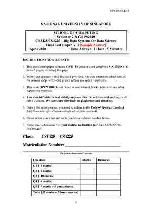 4225 5425Quiz22S2 Paper V 1 Answer - NATIONAL UNIVERSITY OF SINGAPORE ...