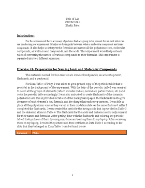 Quantitative Spectroscope and Visible Light, Lab Report Assistant-1 ...