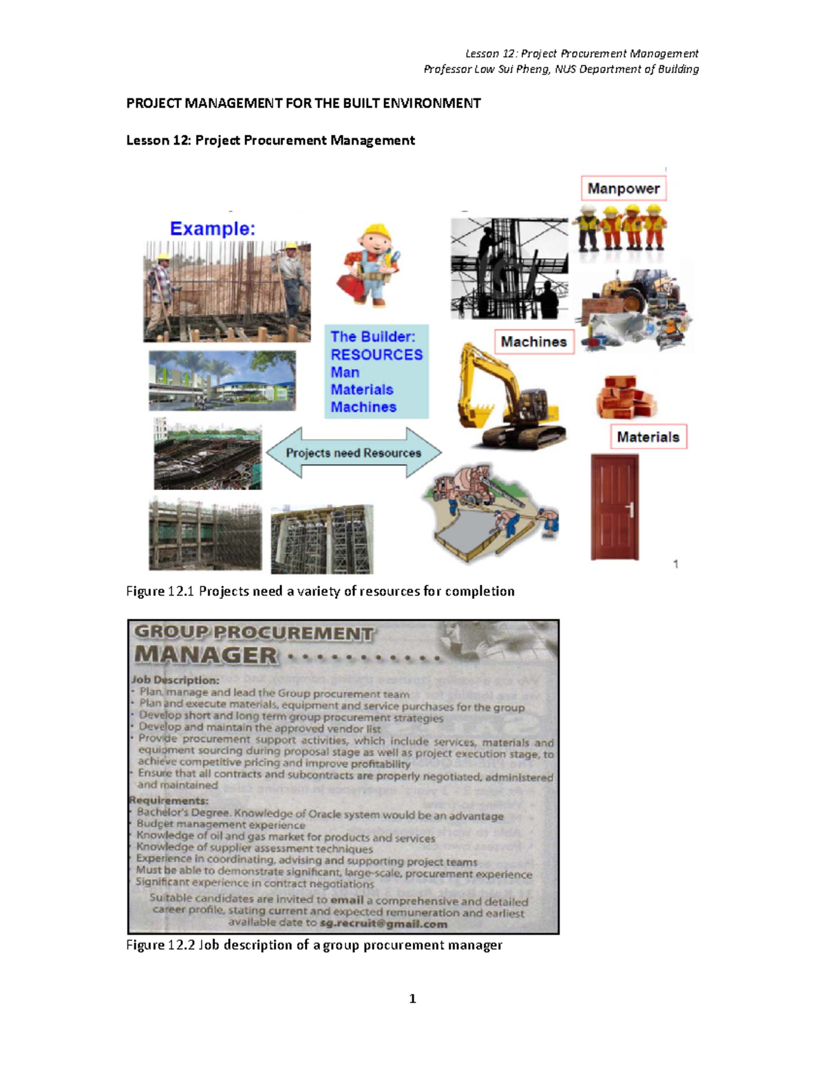 Explanatory Figures for Lesson 12 - Project Procurement Management ...