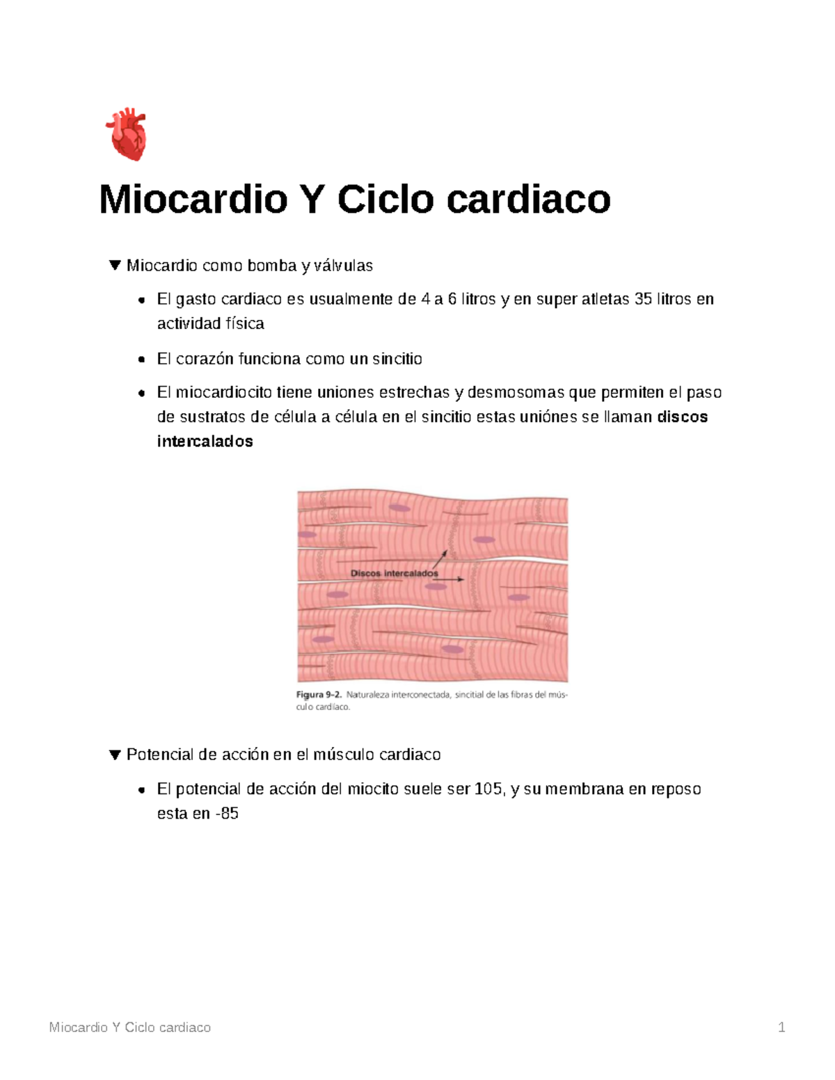Cap 9 Guyton Miocardio Y Ciclo cardiaco - h Miocardio Y Ciclo cardiaco ...
