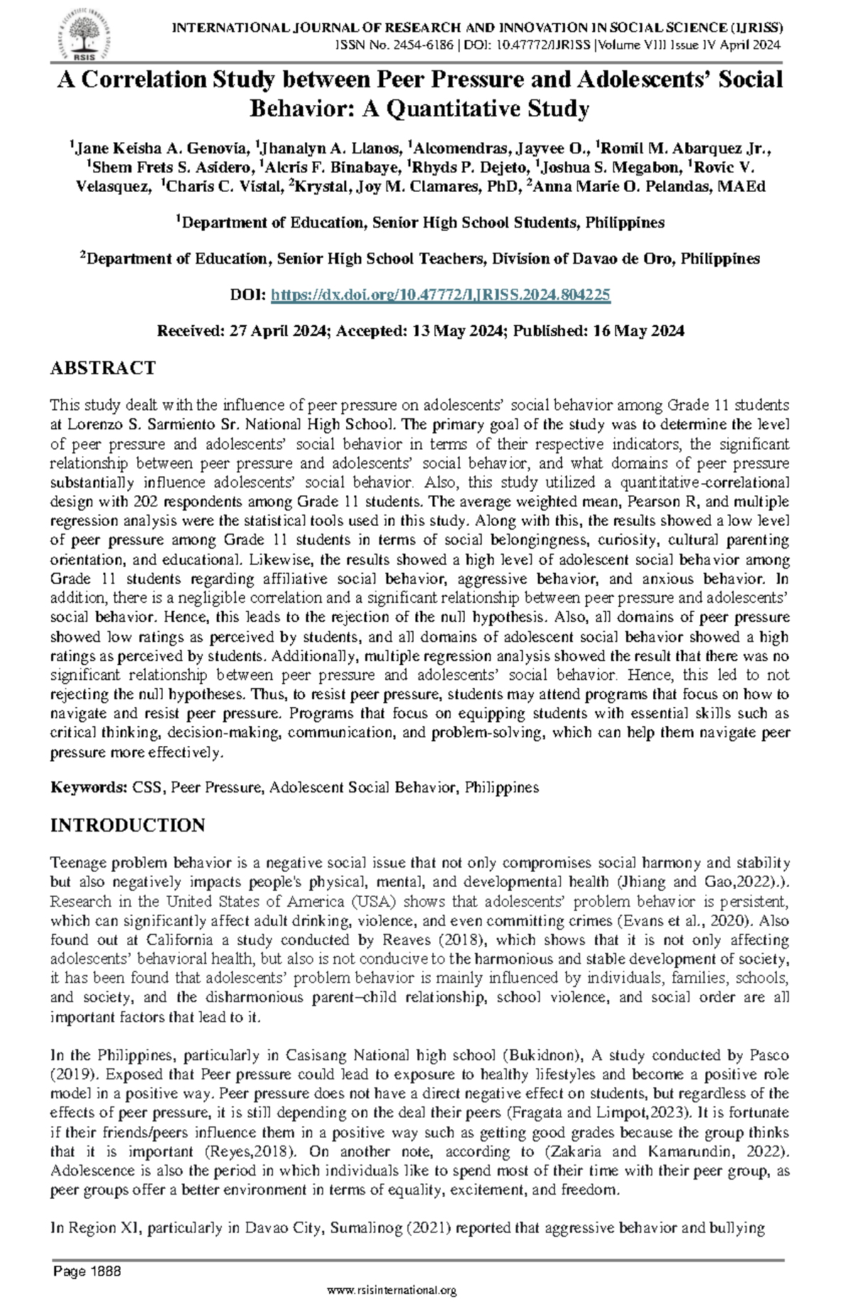 1888-1893 - I wanna learn more - ISSN No. 2454 - 6186 | DOI: 10/IJRISS ...