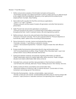 Module 09 Study Guide SP221 - Module 09 Study Guide Fluids will ...