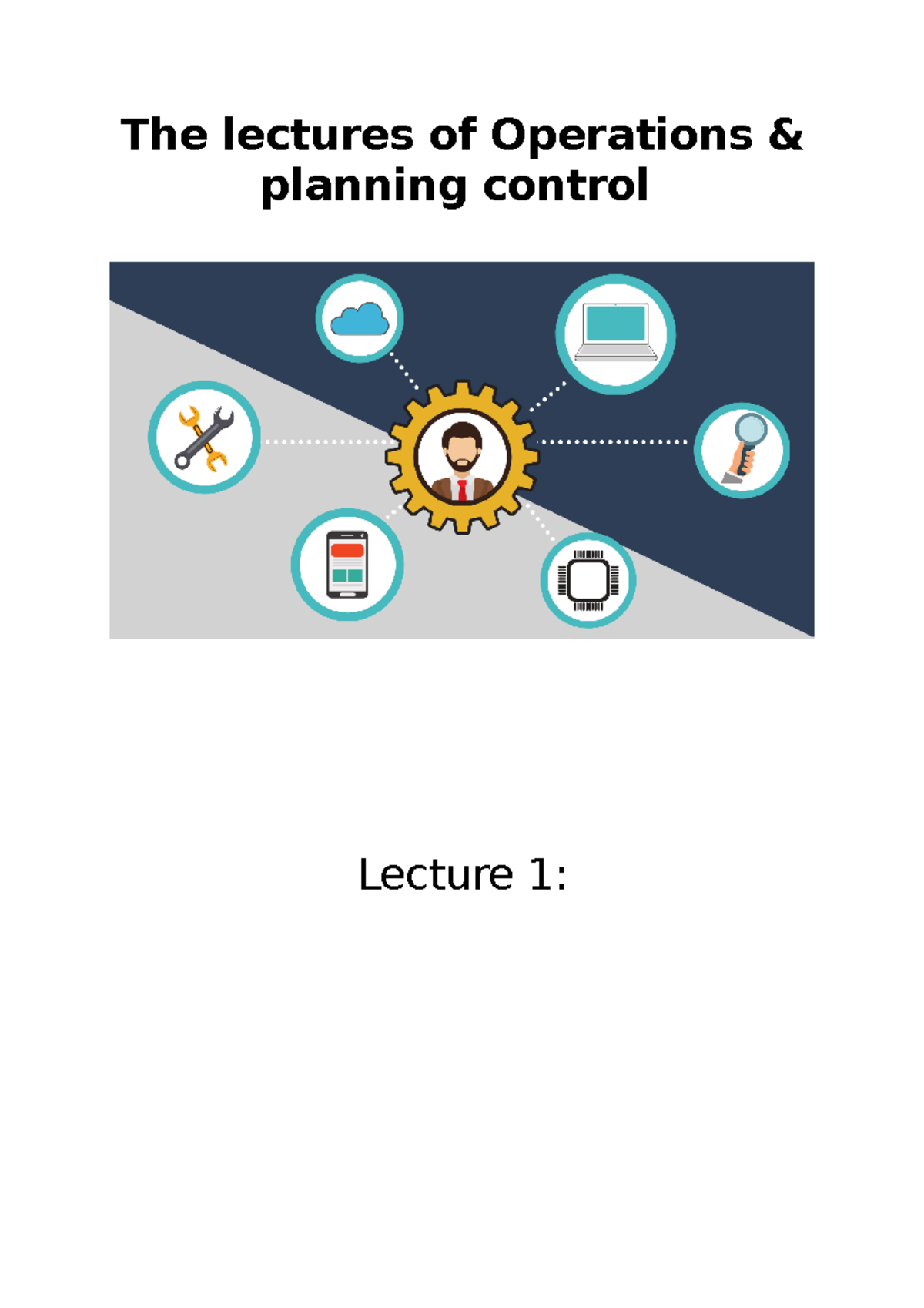 Operation planning & control summary - The lectures of Operations ...