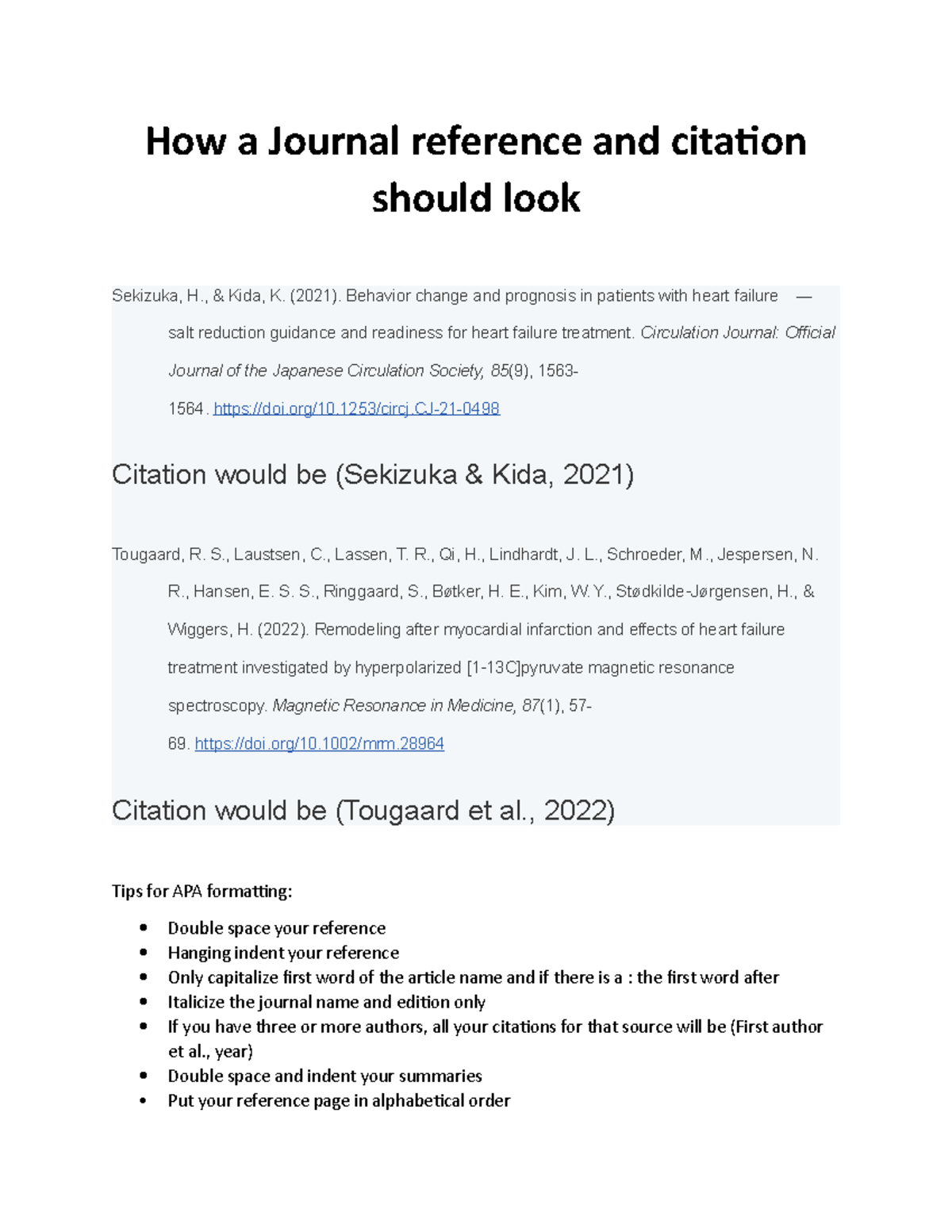 How a Journal reference and citation should look-4 - How a Journal ...