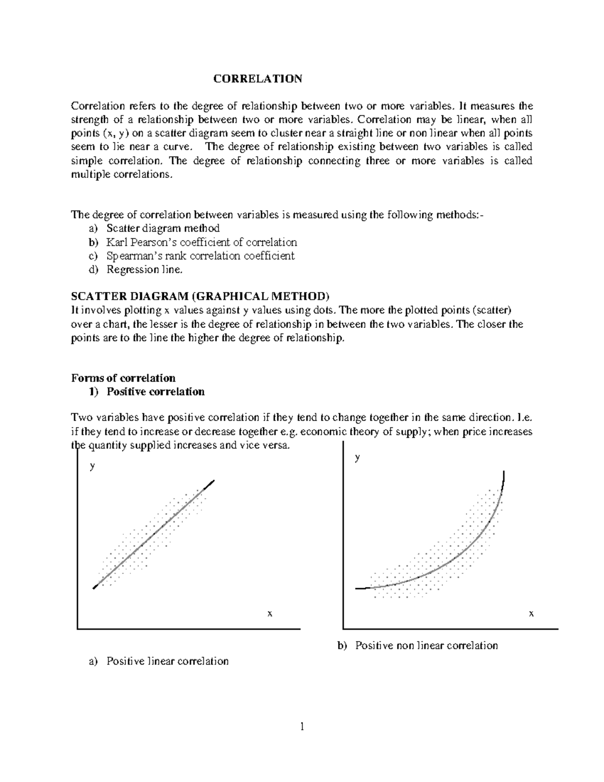 STA 211 Topic 7 Theory OF Correlation(Students) - ####### CORRELATION ...