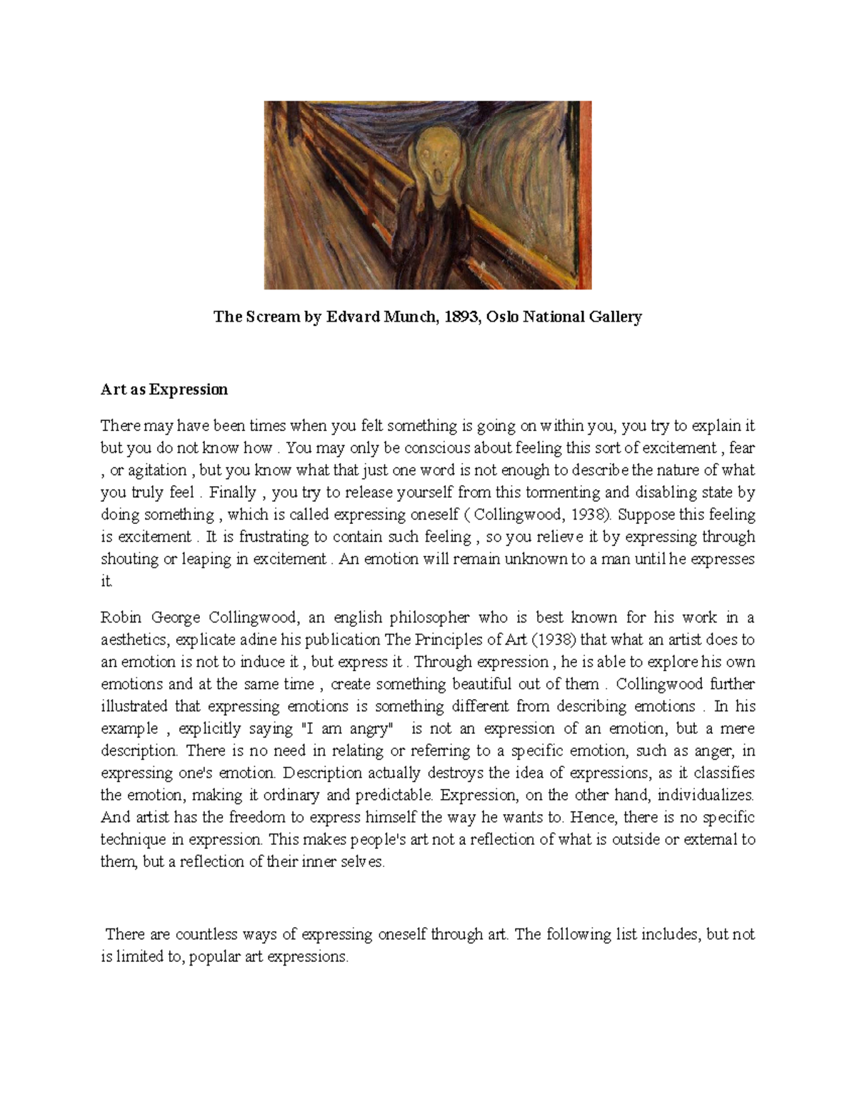 Art as Expressi-WPS Office - The Scream by Edvard Munch, 1893, Oslo ...