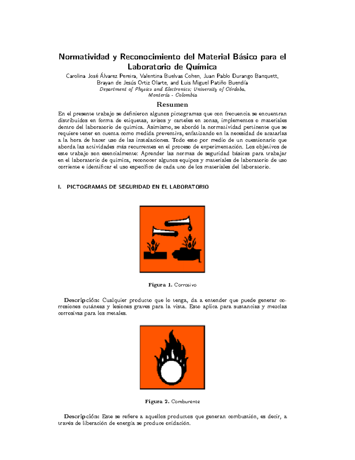 1 Laboratorio Qu mica Pr ctica 1 y 2 - Normatividad y Reconocimiento del Material B ́asico para ...