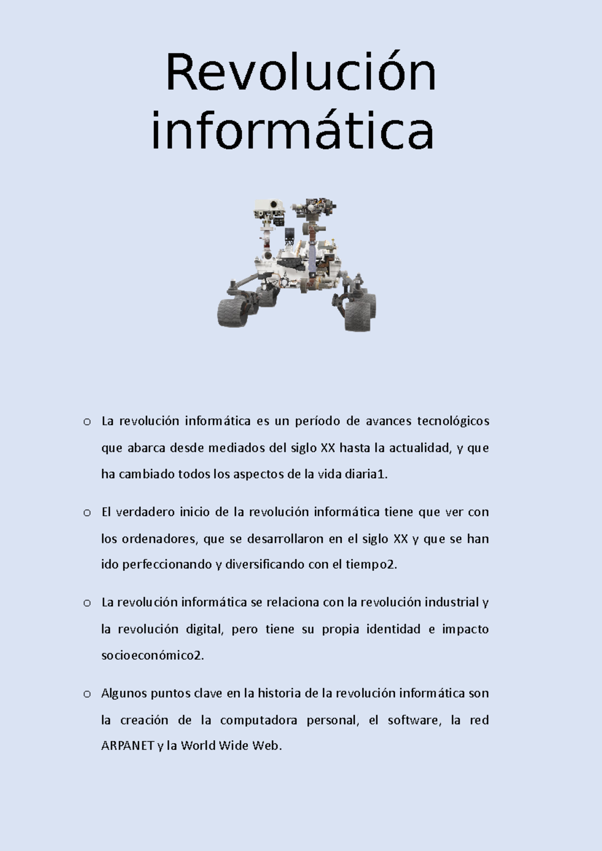 Revolución informática - Revolución informática o La revolución ...