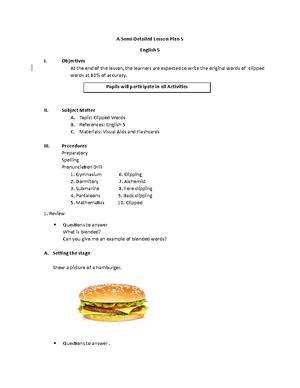 PE8 Q1 DLP1 - LESSON PLAN - A Detailed Lesson Plan in MAPEH 8 DLP No.: 1 Learning Area: Physical ...